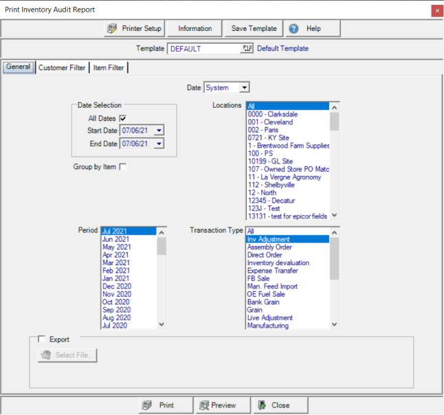 Inventory Audit Report