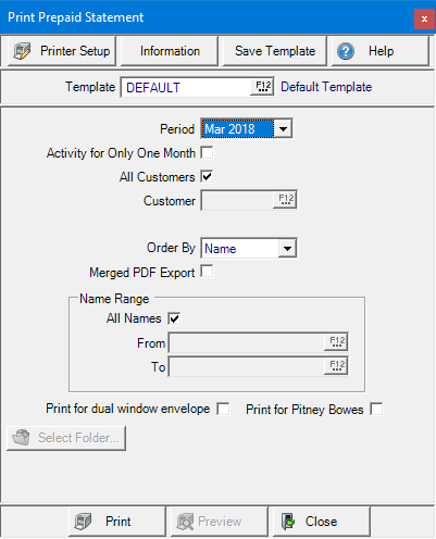 Prepaid Statements