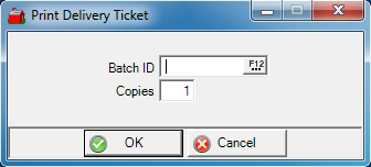 Print Delivery Ticket