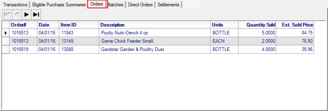 Access Open Prepaids Orders