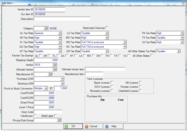 Open Purchase Order Detail - Special Order Items