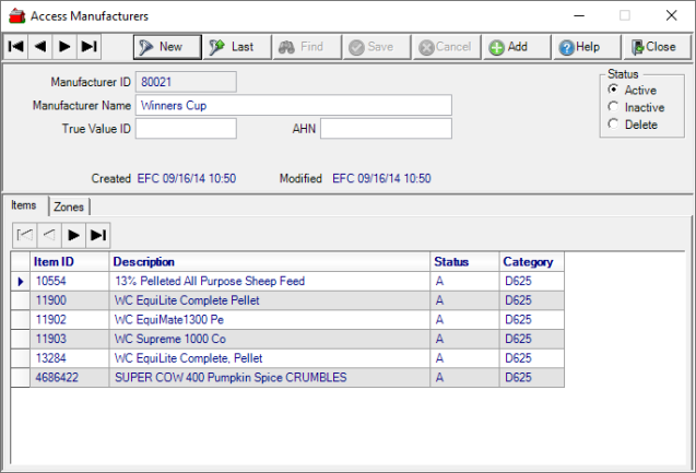 Access Manufacturers
