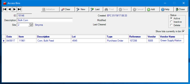 Access Bulk Bins