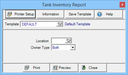 Tank Inventory